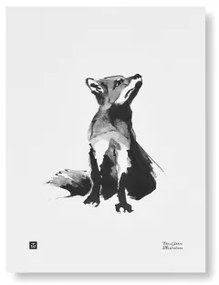 Plakát Fox velký 50x70 cm Teemu Järvi Illustrations