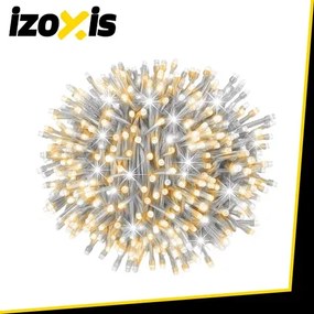 Vánoční LED závěs - déšť 100 LED venkovní - 6m teplá bílá
