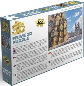 PRIME 3D Puzzle Staroměstský orloj Praha 3D / 500 dílků / 61 × 46 cm