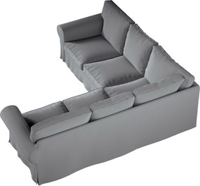 Potah na pohovku IKEA  Ektorp rohová barva šedá látka sametová