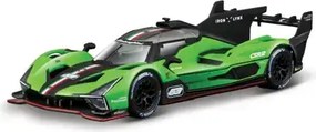Bburago RACE Lamborghini SC63 v dekorativním boxu - zeleno-černá 1:43