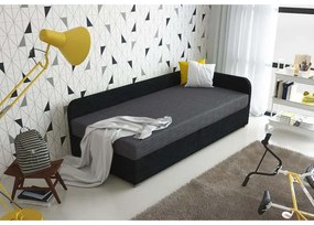 Čalouněná postel VALESKA 80x200, černá + šedá