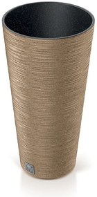 Květináč prosperplast furu slim eco wood 30 cm naturo