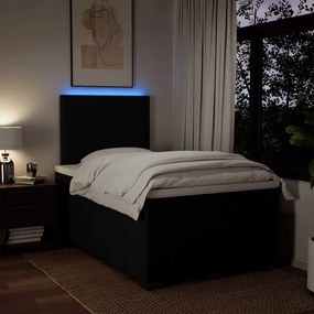 Box spring postel s matrací černá 120x200 cm textil 3293930