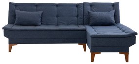 Atelier del Sofa Rohová sedací souprava Santo - Dark Blue, Tmavá Modrá