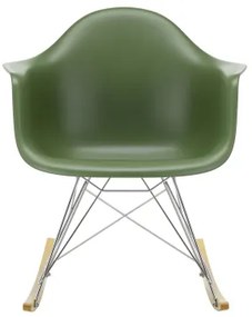 Eames Plastic Armchair RAR chrom lesní zelená javor Vitra