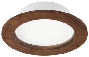 LED Podhledové svítidlo WOODY SPOT LED/12,5W/230V 4000K třešeň pr. 16 cm