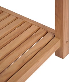 Úložná skříňka do koupelny se 4 policemi teak 42 x 42 x 165 cm 246500