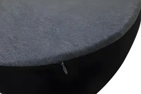 Powerton ERGO DARK EDITION černá / Podsedák / paměťová pěna / 460 × 35
