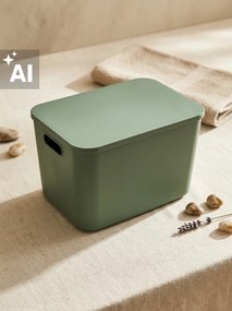 Sinsay - Úložný box s víkem - tmavě zelená