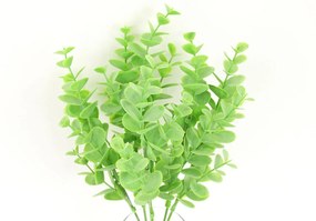 Eukalyptus. Květina umělá plastová. Zelená barva SG5650