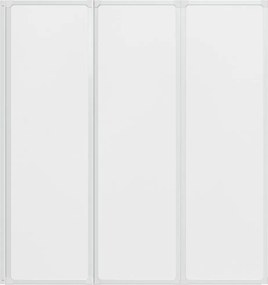Vanová zástěna 141 x 132 cm 3 skládací panely 140785