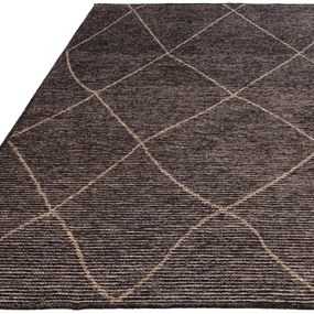 Tribeca Design Kusový koberec Fugali Charcoal Rozměry: 120x170 cm