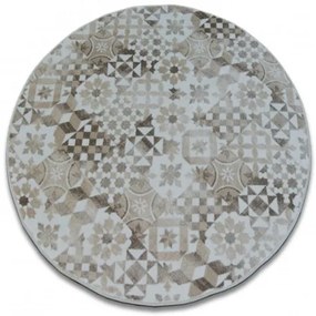 Kulatý koberec MAIOLICA béžový Rozměr: průměr 100 cm