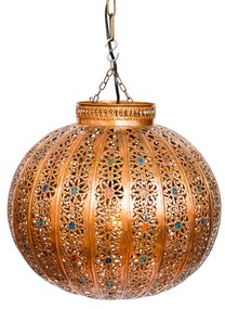 Orientální měděná lampa Hanief