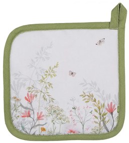 Bavlněná chňapka / podložka pod hrnec se vzorem divoké louky Wildflower Fields – 20x20 cm