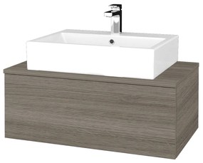 Dřevojas koupelnová skříňka MODULE SZZ1 80 (umyvadlo Kube) Barevné provedení: L01 Bílá vysoký lesk