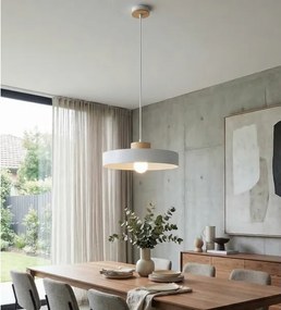 Lustr na lanku KIVI 1xE27/15W/230V bílá