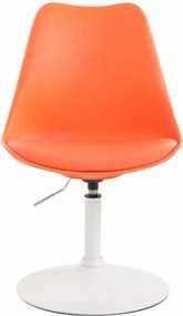 Sada 4 jídelních židlí Maverick W plast – oranžová
