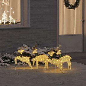 LED Sobové 4 ks Zlatá 45 x 19 x 65 cm textil 3385893