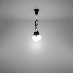 Sollux Lighting Závěsné svítidlo DIEGO 3 černé
