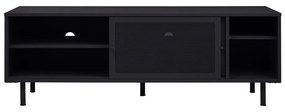 Černý kovový TV stolek 160x55x45 cm Veep – Unique Furniture
