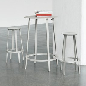 HAY Stolička Revolver Bar Stool High, Sky Grey