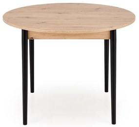 Rozkládací jídelní stůl Pivot 102/141 cm dub artisan/černý buk