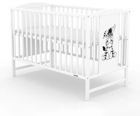 Dětská postýlka New Baby POLLY standard Zebra bílá Barva: Bílá