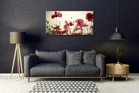 akrylový obraz Máky 100x50 cm
