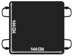 Podložka do auta pro psa 144x144cm Purlov 23691
