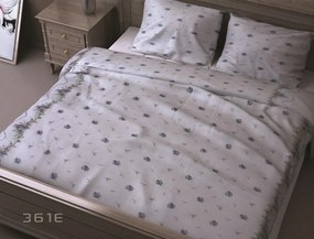 KARO Bavlněný povlak na polštář 40x40 361E bílé okraje modrý