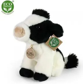 RAPPA Plyšová kráva sedící 18 cm / ECO-FRIENDLY / od 0 měsíců