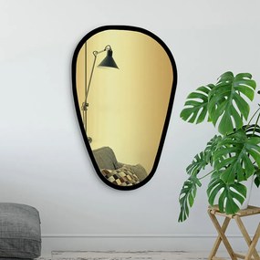 Zrcadlo Stanel Black - gold glass Rozměr: 71 x 111 cm