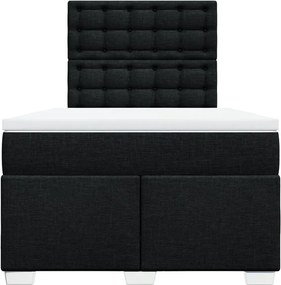 Box spring postel s matrací černá 120x190 cm textil 3292743