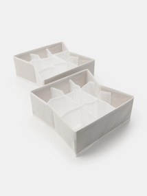 Sinsay - Sada organizérů s přihrádkami 2 pack - bílá
