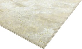 Béžový  koberec Ston Honeycomb Rozměry: 80x150 cm