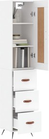 Skříň highboard bílá 34,5 x 34 x 180 cm kompozitní dřevo 3200169