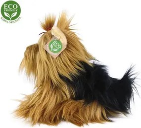 RAPPA Plyšový pes Jorkšírský teriér sedící 23 cm / ECO-FRIENDLY / od 0