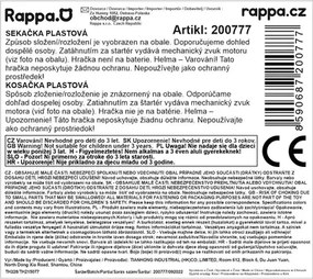 RAPPA Dětská sekačka se zvukem / Plastová / Helma a kanystr v balení