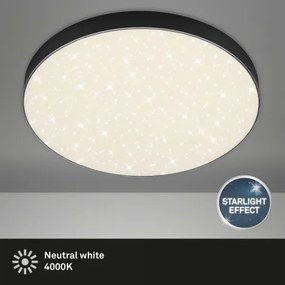 Briloner 7075-415 - LED Stropní svítidlo STAR SKY LED/24,5W/230V pr. 38 cm černá