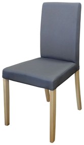 Idea nábytek Židle PRIMA šedá/světlé nohy