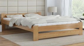 Dřevěná postel Niwa 140x200 + rošt ZDARMA (Barva dřeva: Dub)