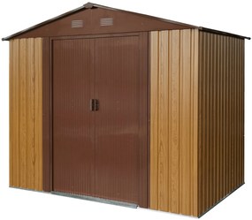 Zahradní domek BestBerg ZDB-4D / 4,1 m² / 236 x 174 x 206 cm / červené dřevo/hnědá