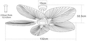 Zambelis 19139 - Stropní ventilátor + dálkové ovládání