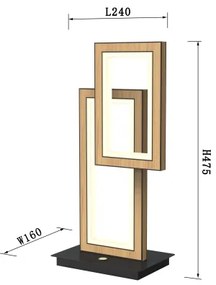 Wofi 8023-206 - LED Stmívatelná dotyková stolní lampa PESCARA LED/21W/230V