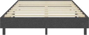 Postel boxspring šedá textil 120 x 200 cm 287455