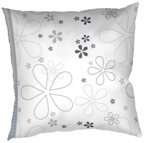 Dadka Povlečení satén Flér šedomodrá  200x220, 2x70x90 cm