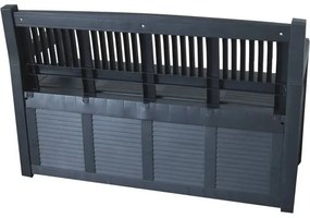 Zahradní lavice s úložným prostorem Salzburg, 130 x 60 x 85 cm, 280 l