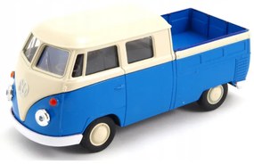 008805 Kovový model auta - Nex 1:34 - Volkswagen T1 Double Cabin Pick Up Modrá